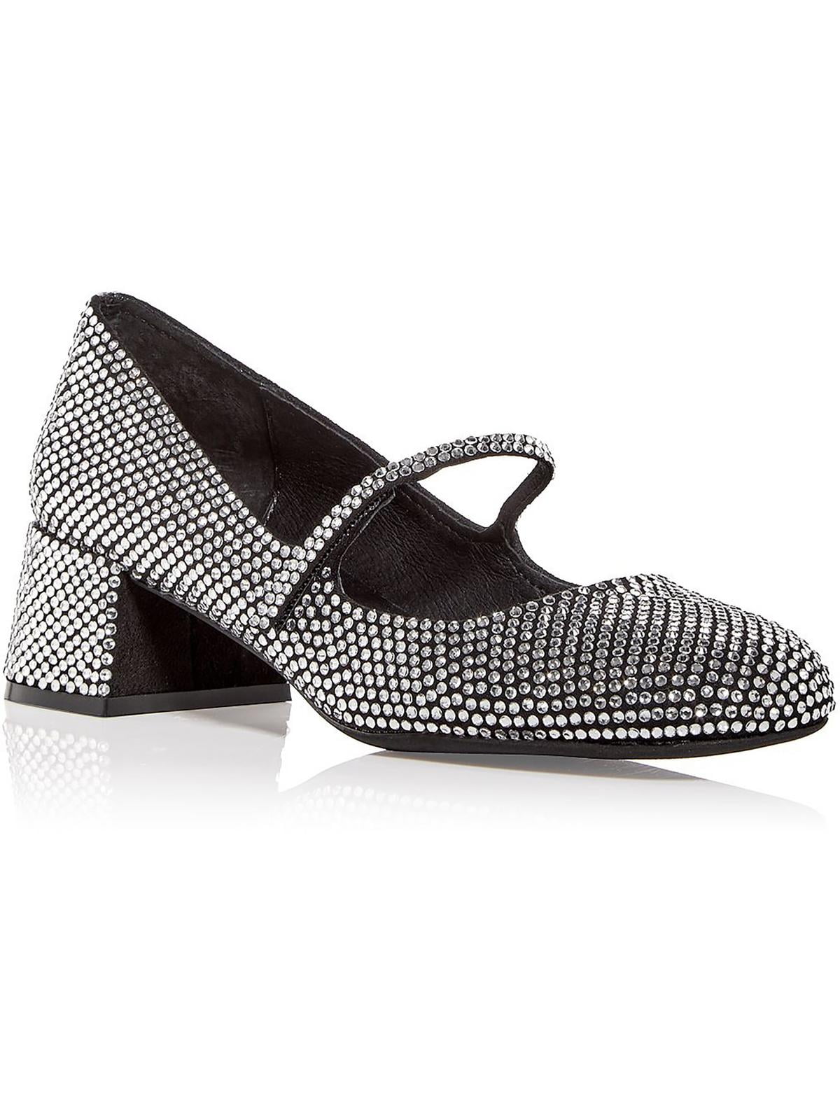 Jeffrey Campbell Womens Regal Faux Suede Block Heel Pumps - Walmart.com