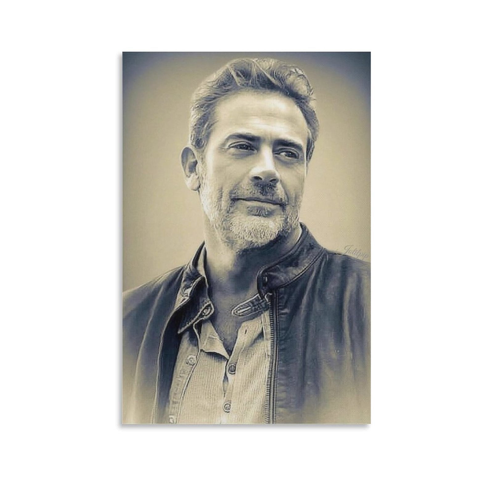 Jeffrey Dean Morgan Canvas Poster Poster Cool Artworks Painting Wall ...