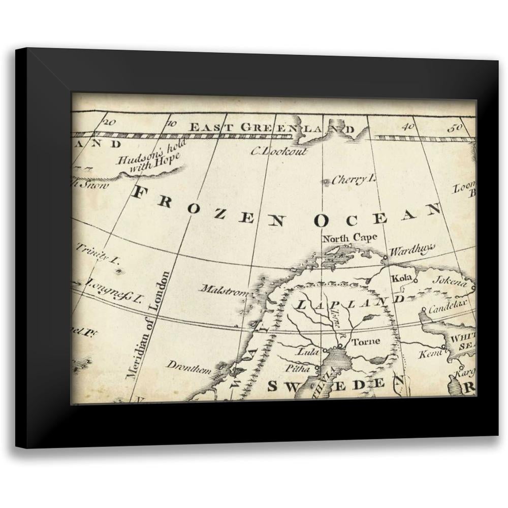 Jeffreys, T. 14x12 Black Modern Framed Museum Art Print Titled - Map of ...