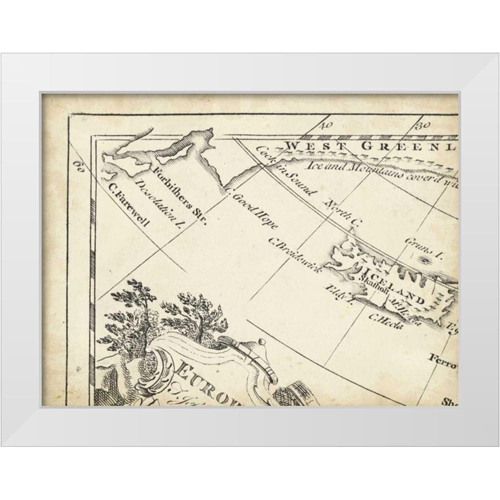 Jeffreys, T. 14x12 White Modern Wood Framed Museum Art Print Titled ...