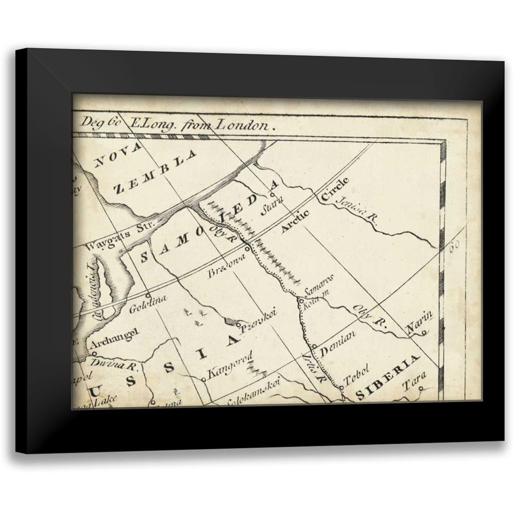 Jeffreys, T. 18x15 Black Modern Framed Museum Art Print Titled - Map of ...