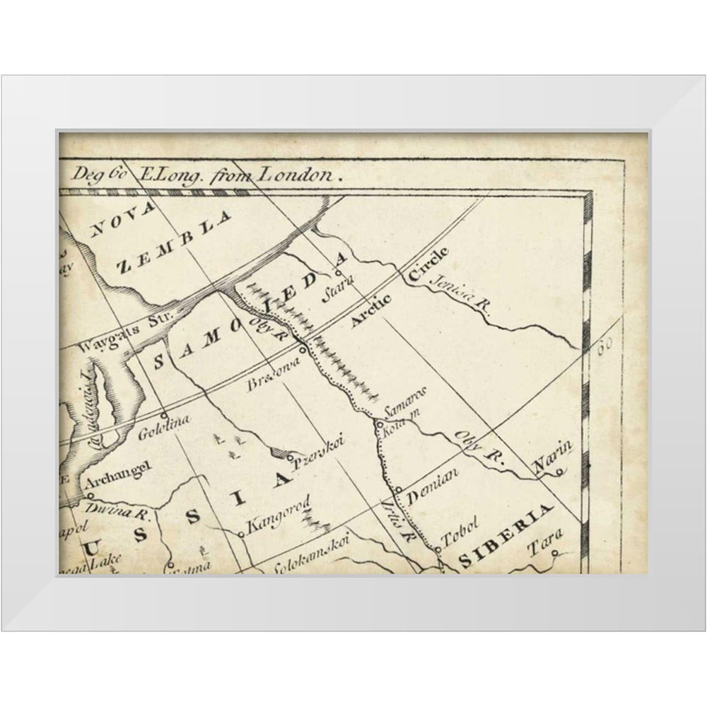 Jeffreys, T. 18x15 White Modern Wood Framed Museum Art Print Titled ...