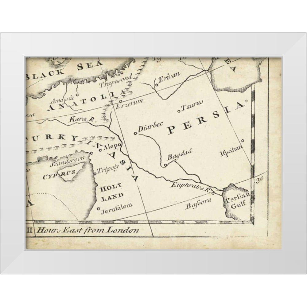 Jeffreys, T. 18x15 White Modern Wood Framed Museum Art Print Titled ...