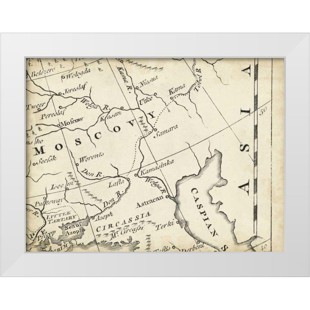 Jeffreys, T. 18x15 White Modern Wood Framed Museum Art Print Titled ...