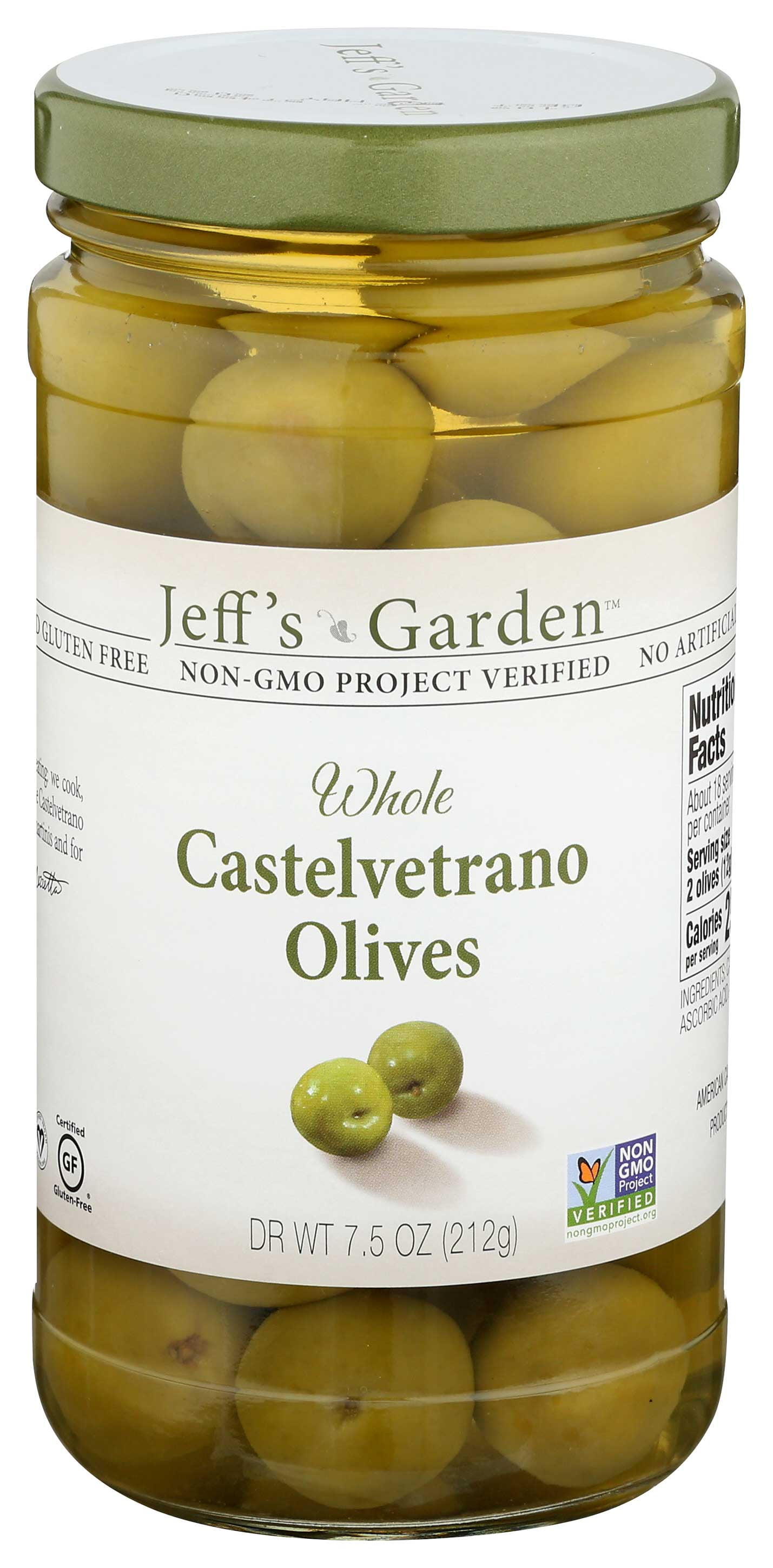 Jeffs Natural Whole Castelvetrano Olives, 7.5 Ounce -- 6 per case ...