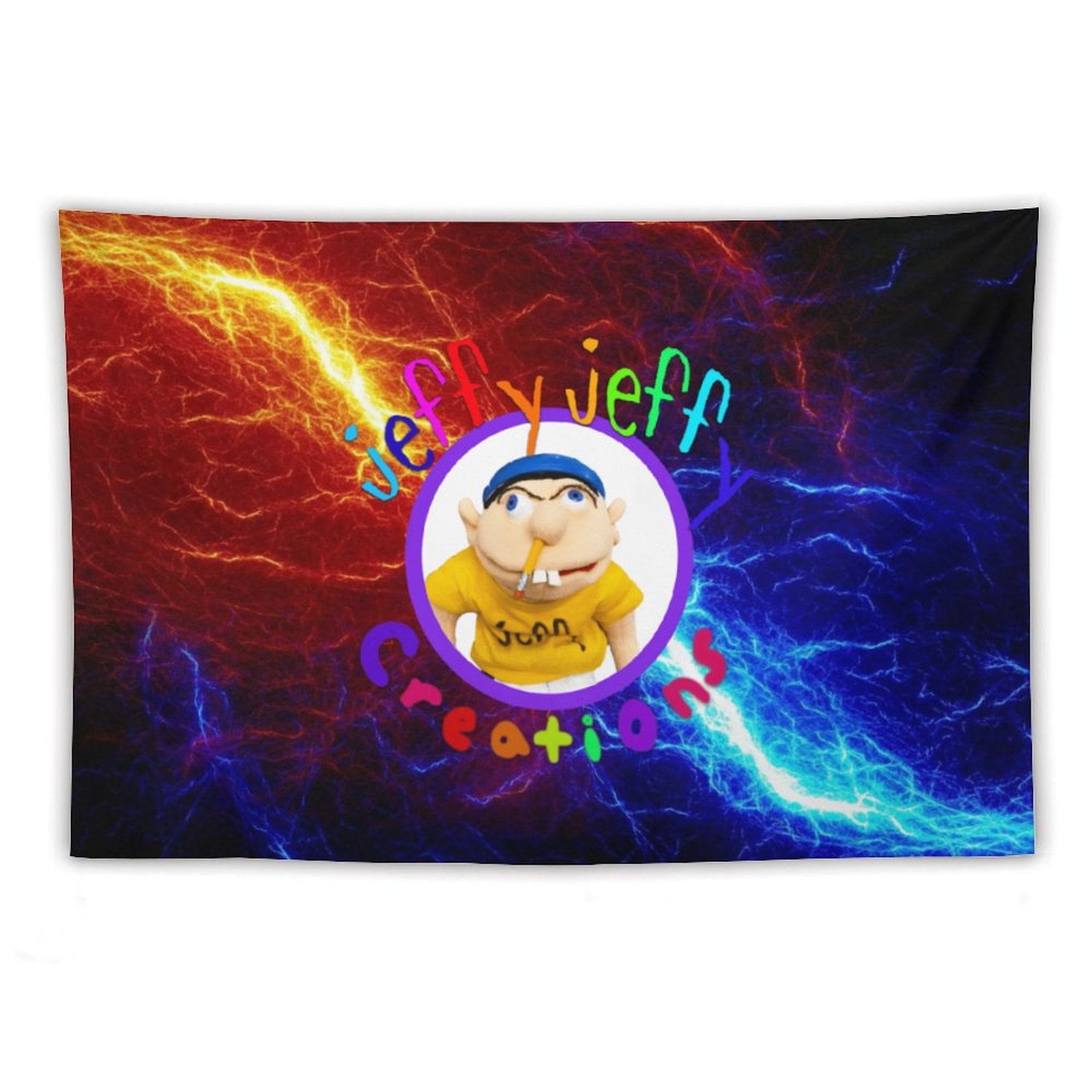 Jeffy And Mario Poster Tapestry Decorations , Wall Art Decorative Also ...