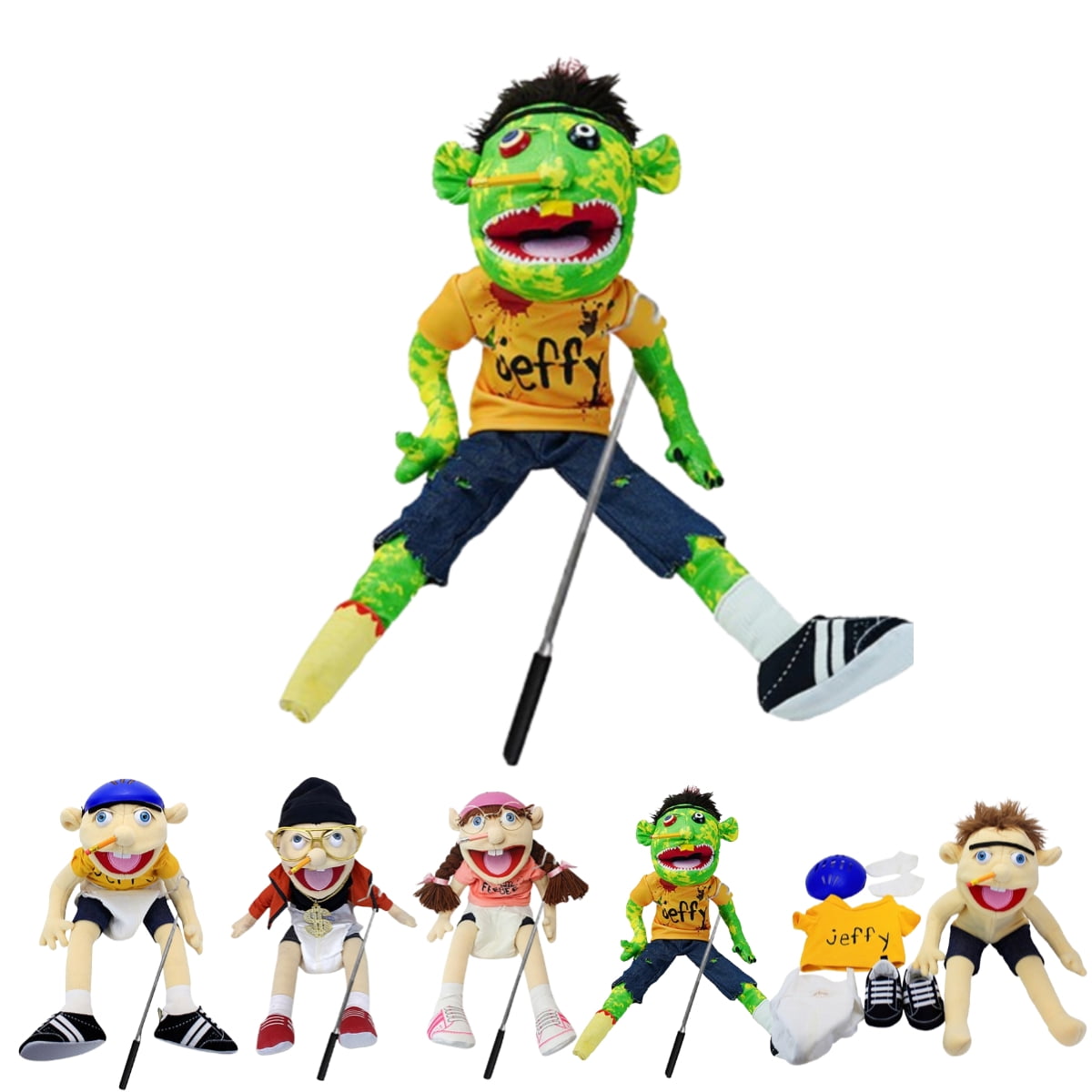 Jeffy Cartoon Fun Parent Child Games Family Toy Hand Puppet, Plush, 23 ...