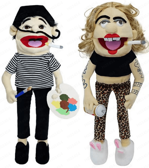 Jeffy Couple Doll Plush Toys Doll - Nana a Latina beauty puppet semi ...