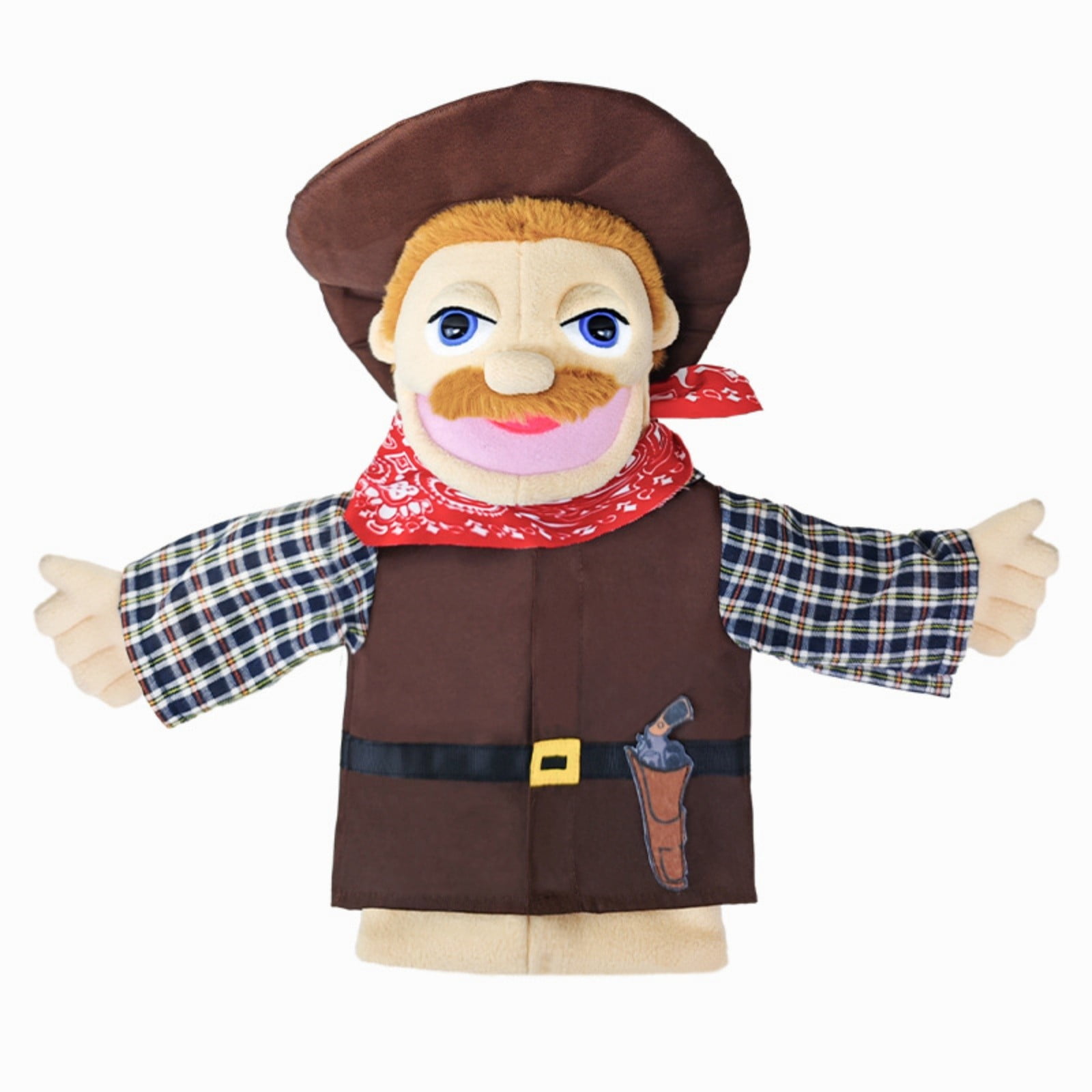 Jeffy Dolls Puppet , Cowboy,14 inch Hand Puppet Plush Role Play Toys ...