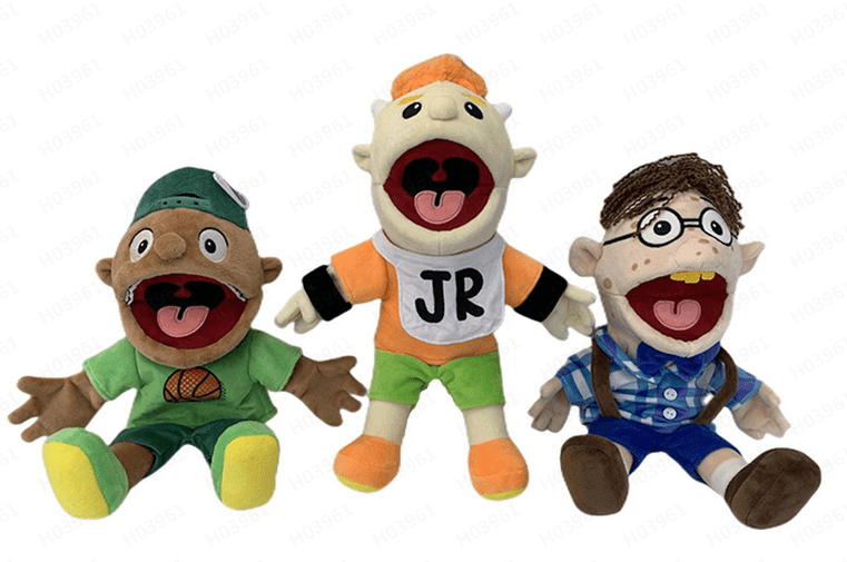 Jeffy Hand Puppets Plush Toys for Kids,Funny Jeffy Puppets with Working ...