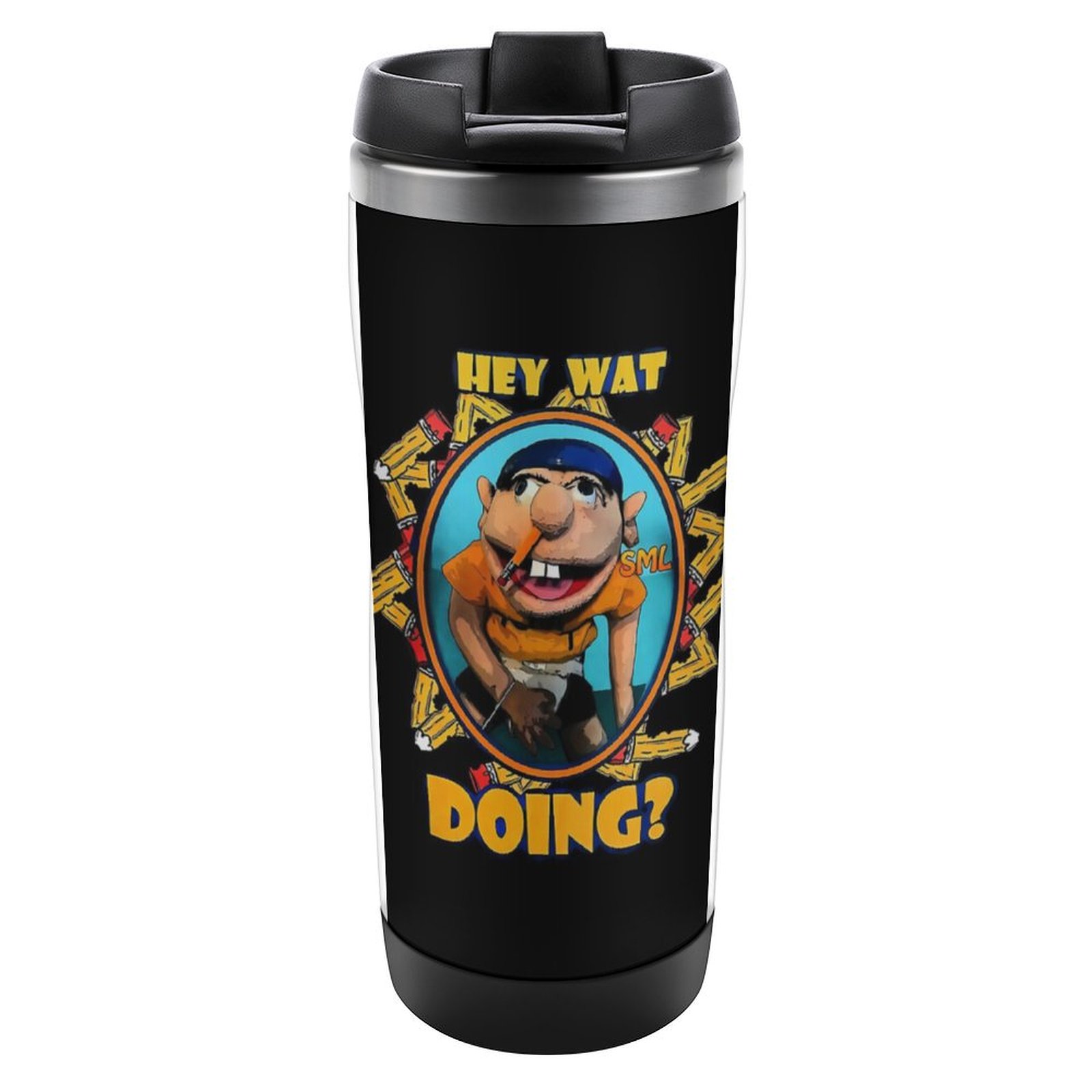 Jeffy And Mario 14 Fl Oz Stainless Steel Vacuum Insulated Double Wall ...