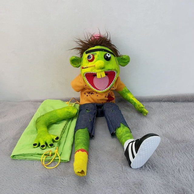 Jeffy Plush Puppet Toy, Fun Soft Prank Show Hand Puppet with Working ...