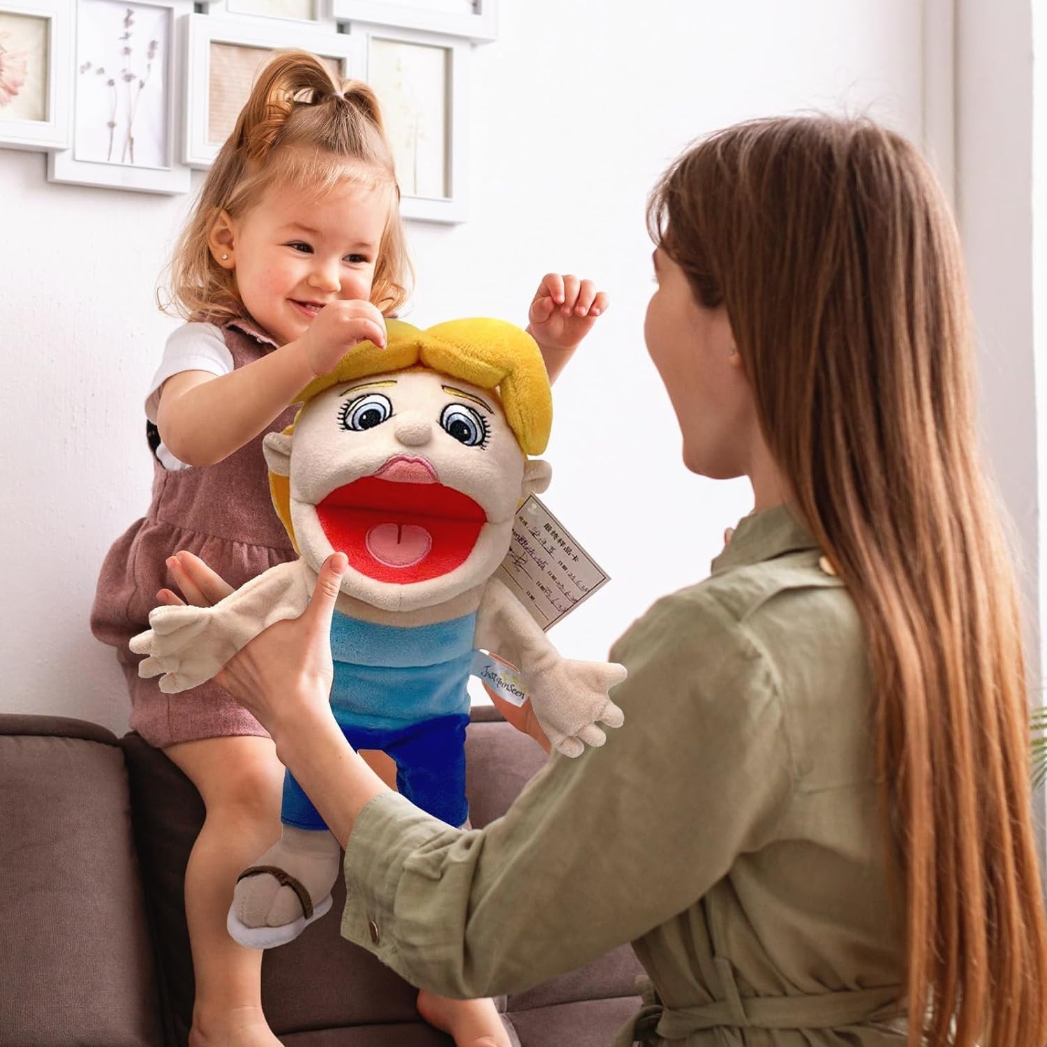 Jeffy Puppet - 16-Inch Interactive Plush Hand Puppet for Kids | SML ...
