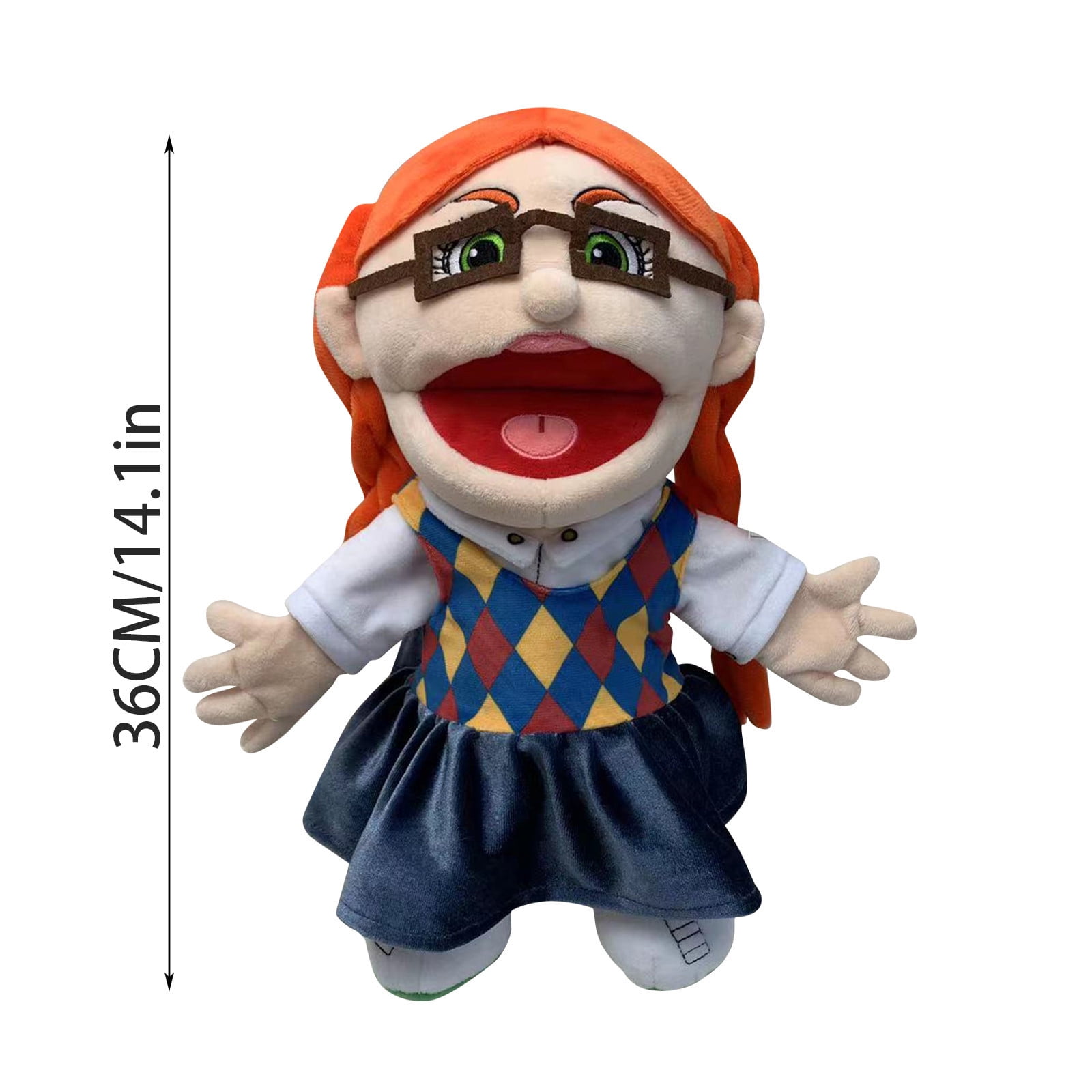 Jeffy Puppet Plush Toy, 16" Jeffy'S Family Soft Plush Toy, Hand Puppet ...