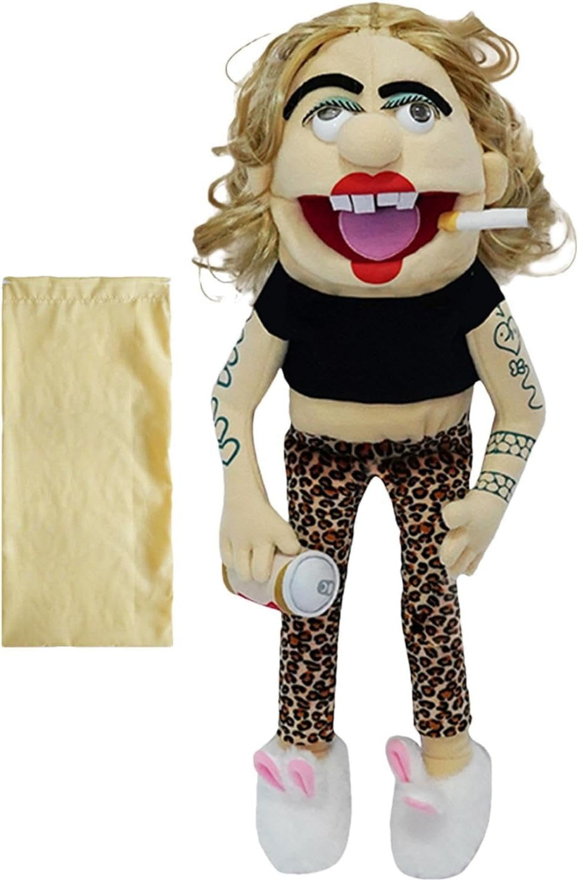 Jeffy Puppet Plush Toy, 35CM Jeffy's Mom and Dad Hand Puppets Doll ...