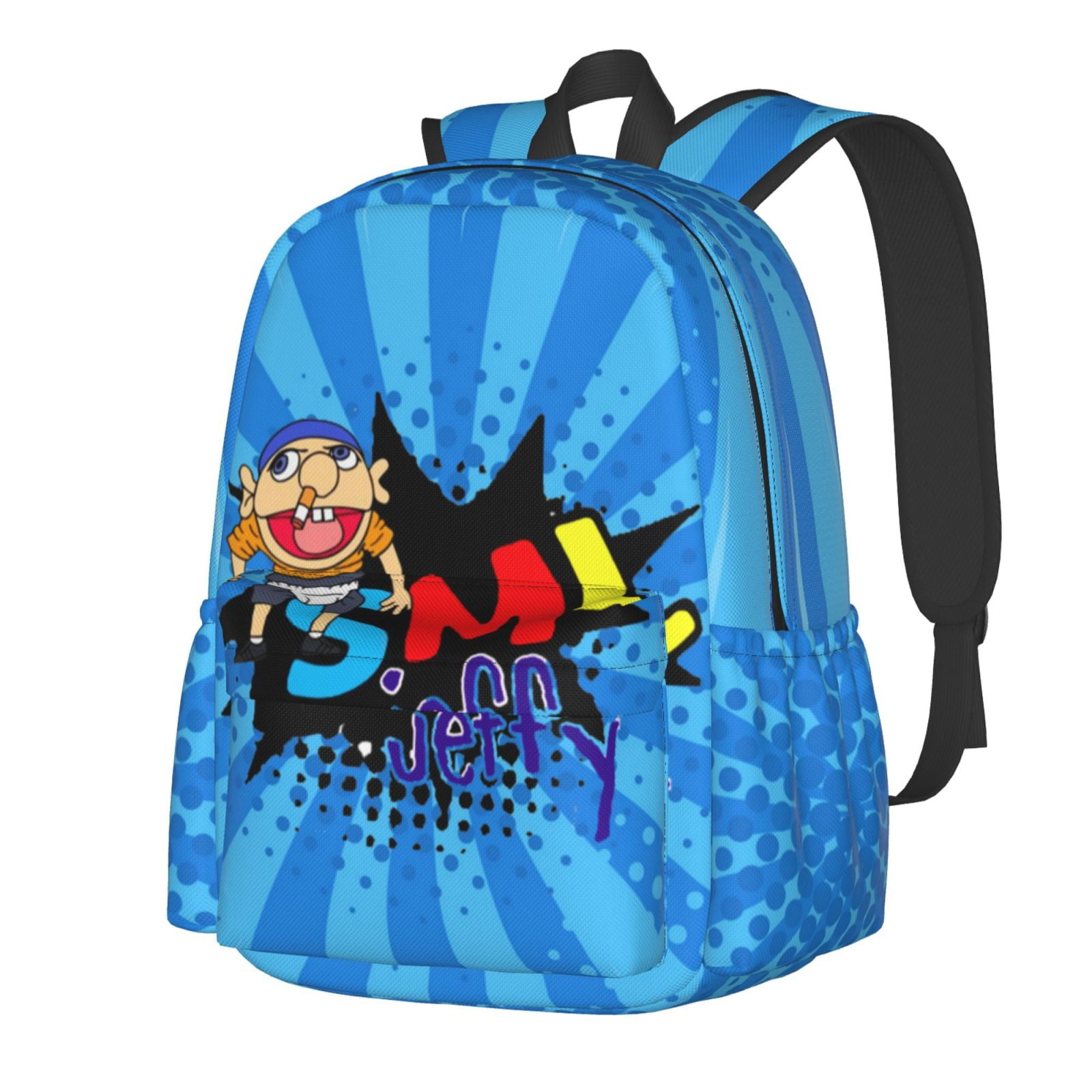 Jeffy Puppet SML Backpack Laptop Daypack Shoulders Travel Bag Unisex ...