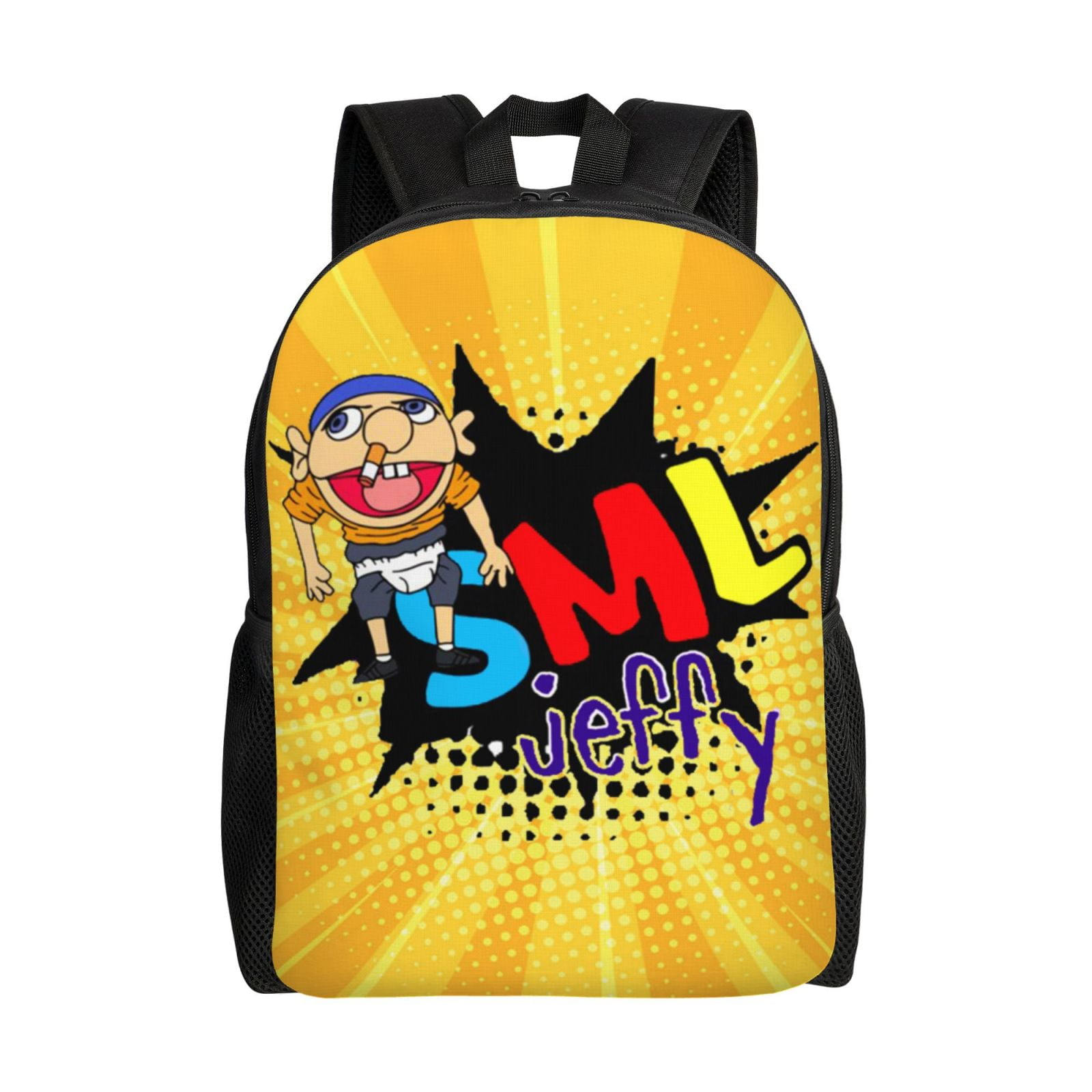 Jeffy Puppet SML Backpack Laptop School Bag Student Satchel Lightweight ...