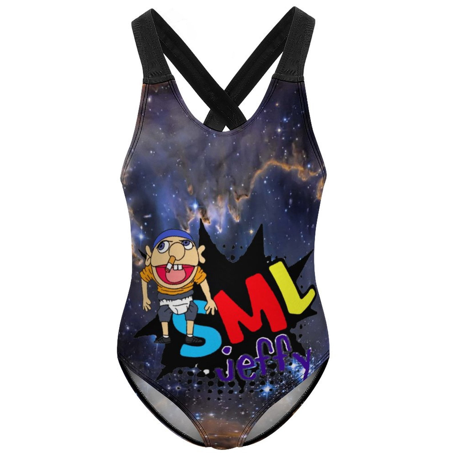 Jeffy Puppet SML Girl's One-piece Swimsuit Summer Children's Beach ...