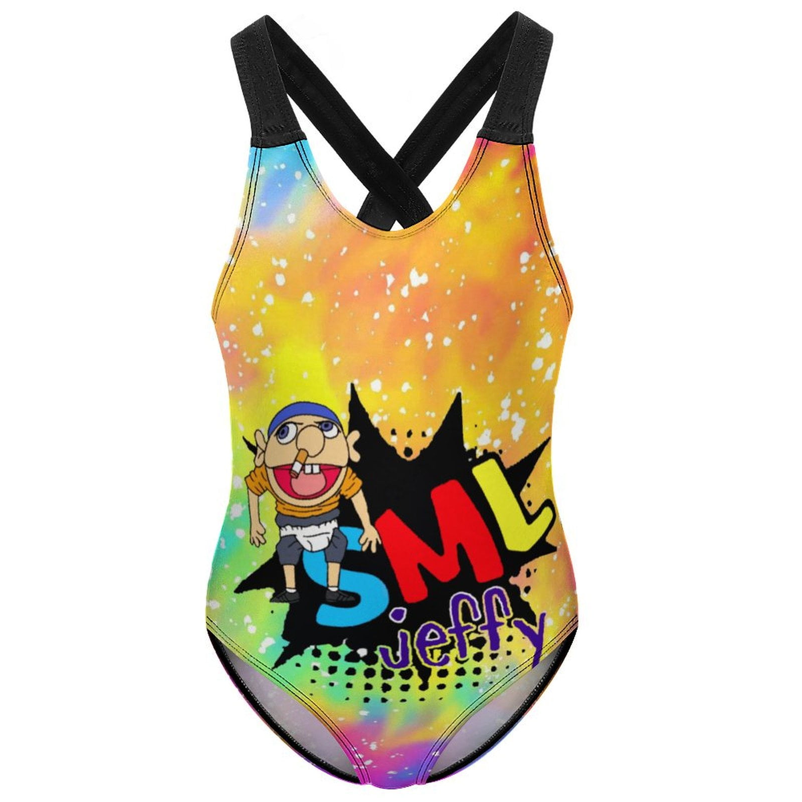 Jeffy Puppet SML Girl's One-piece Swimsuit Summer Children's Beach ...