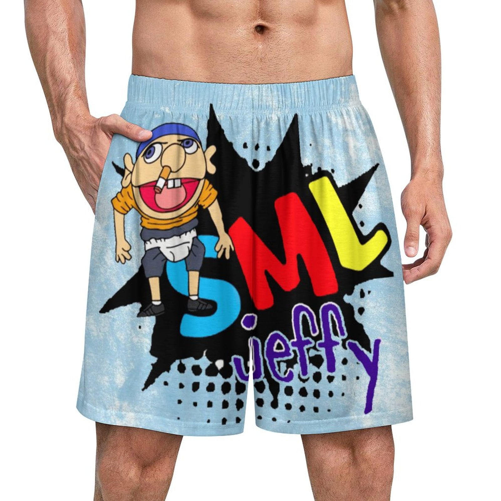 Jeffy Puppet SML Pajama Pants For Men Lounge Shorts Bottoms Sleepwear ...