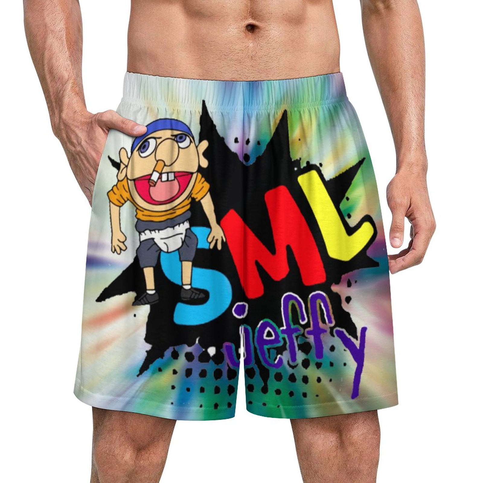 Jeffy Puppet SML Pajama Pants For Men Lounge Shorts Bottoms Sleepwear ...