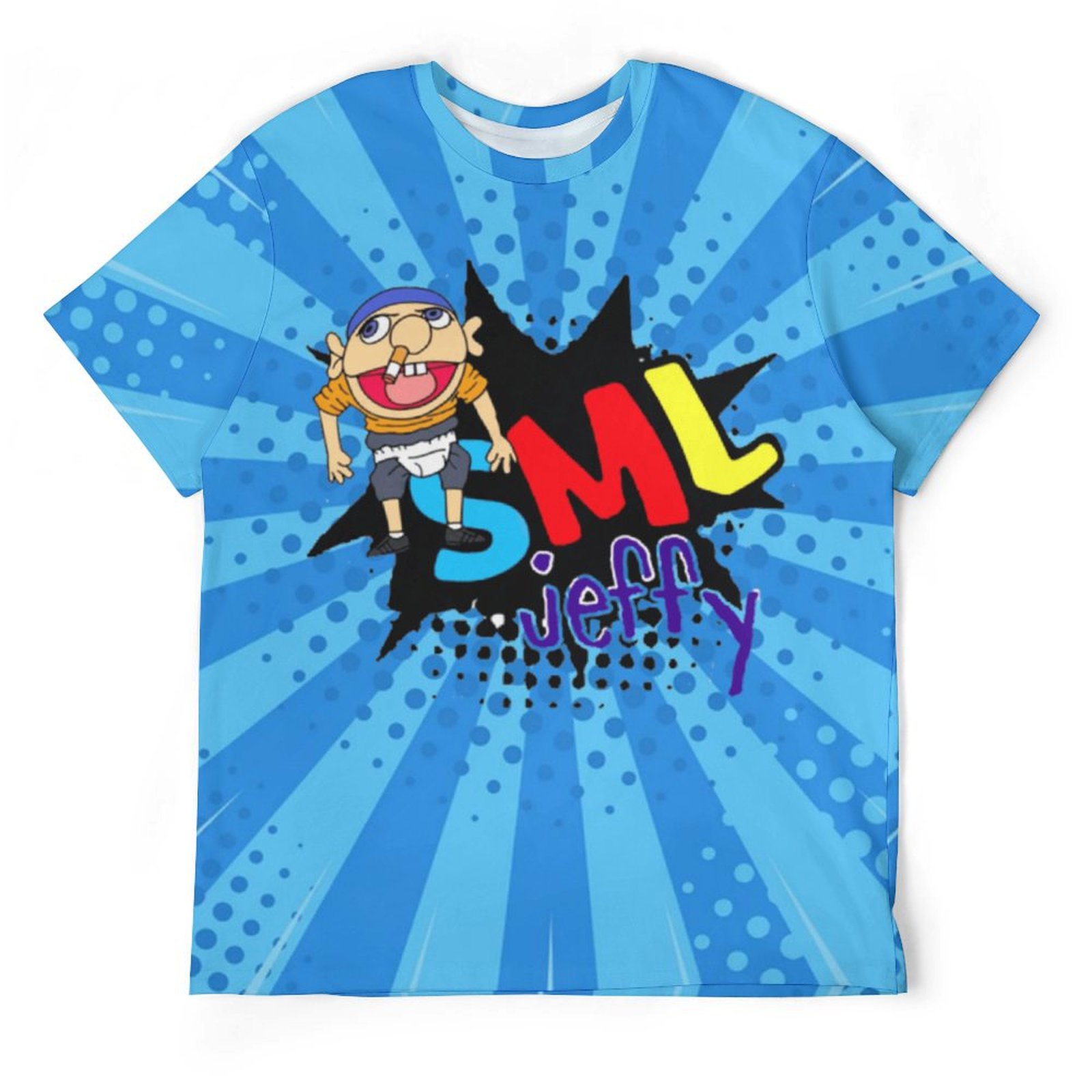 Jeffy Puppet SML Unisex Short-sleeve Shirt For Men Women Novelty 3D ...