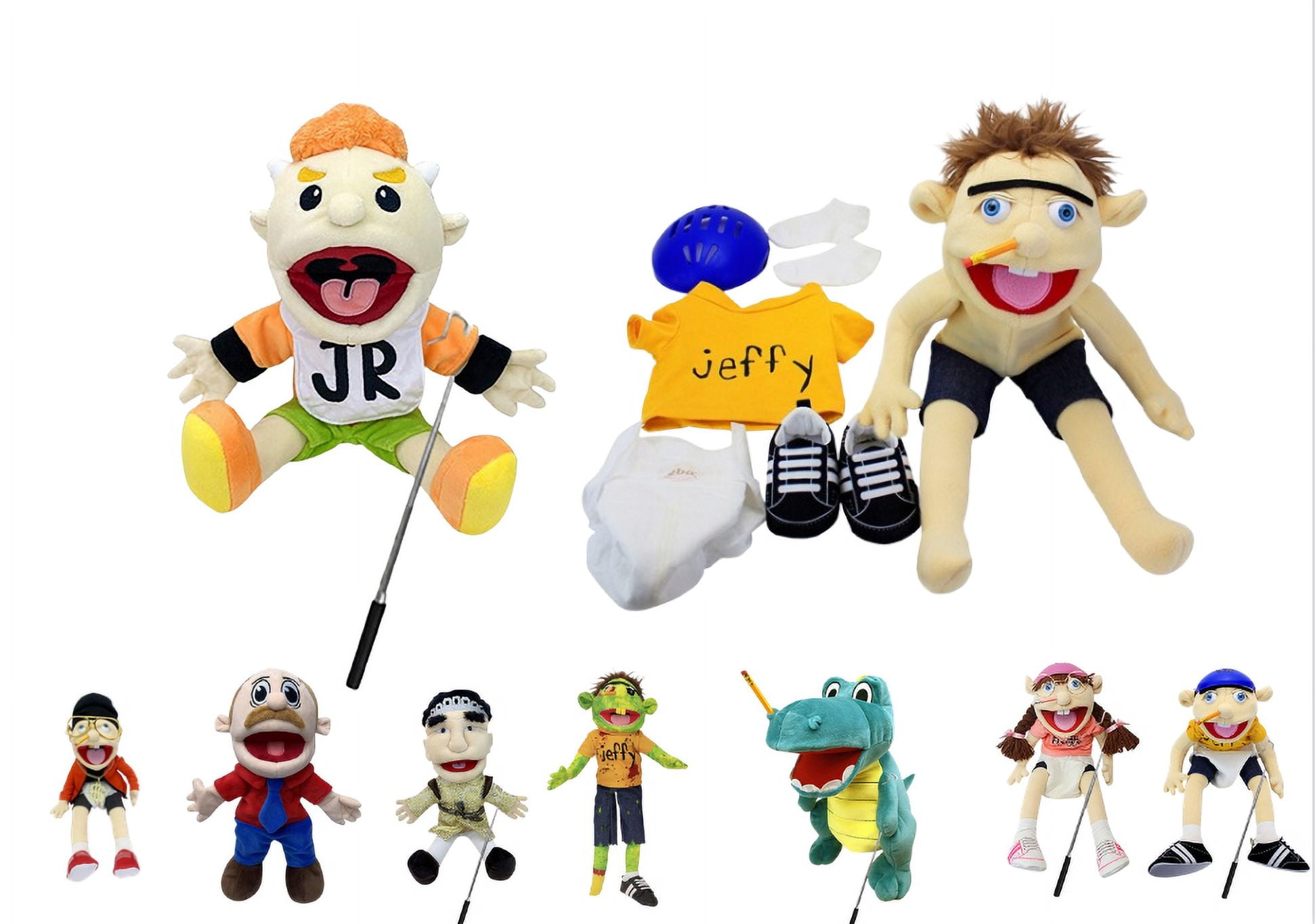 Jeffy Puppet Soft Plush Hand Puppet, Cosplay, Hand Puppet Game (Father ...