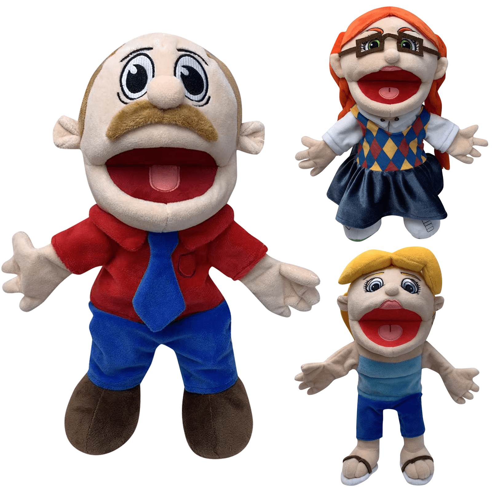 Jeffy Puppet Soft Plush Toy, Jeffy Hand Puppets Parent Child Game ...