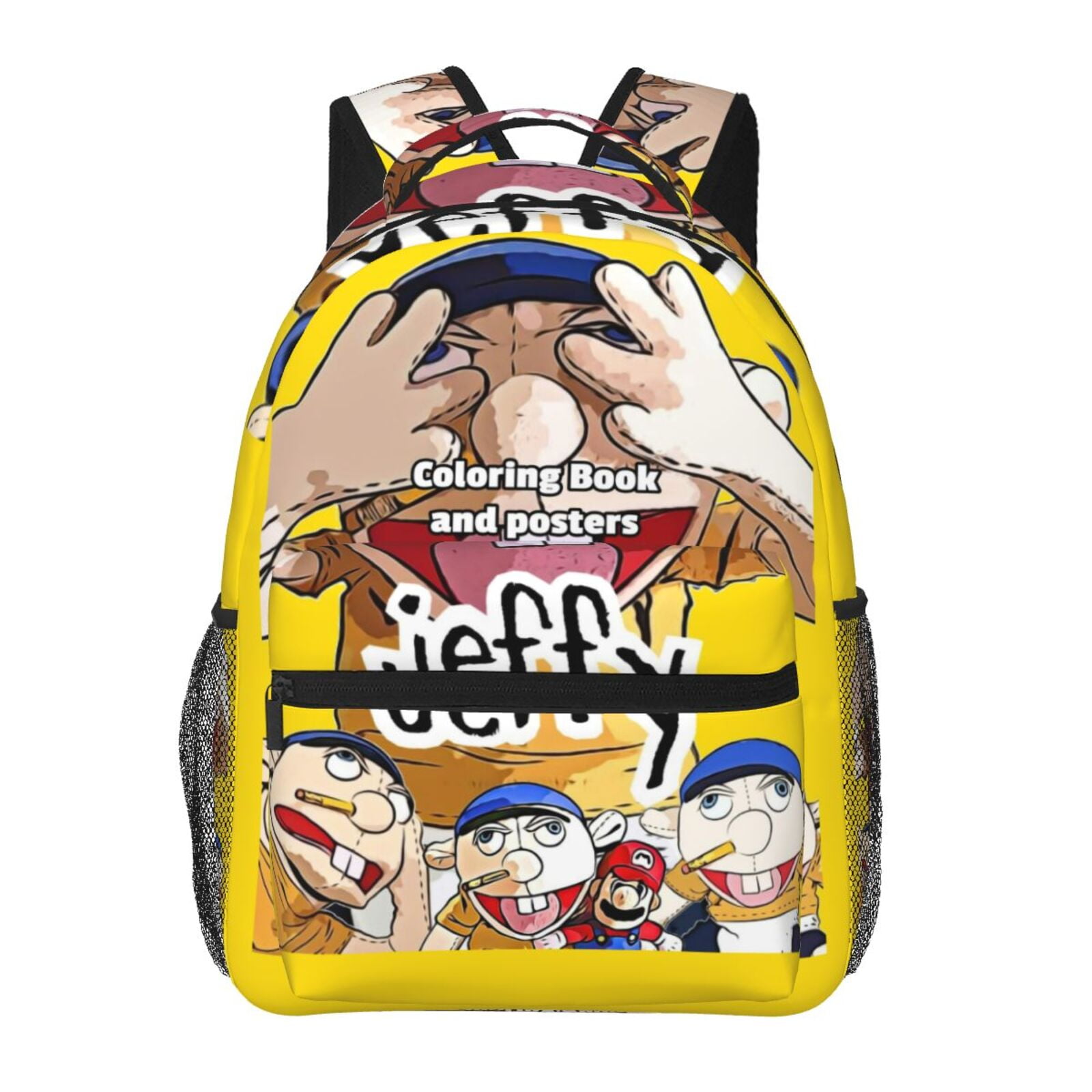 Jeffy Puppet Toy Adjustable Laptop Backpack School Student Book Bag ...