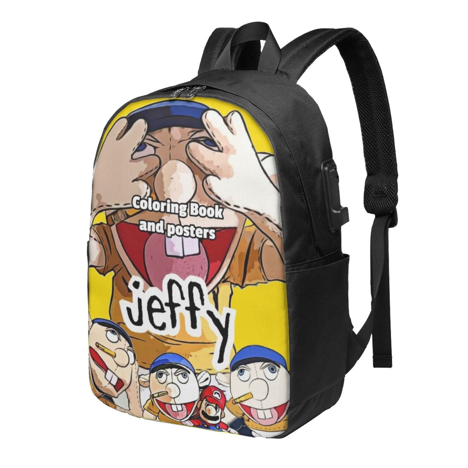 Jeffy Puppet Toy School Backpack Laptop Bag Unisex Daypack Bookbag ...
