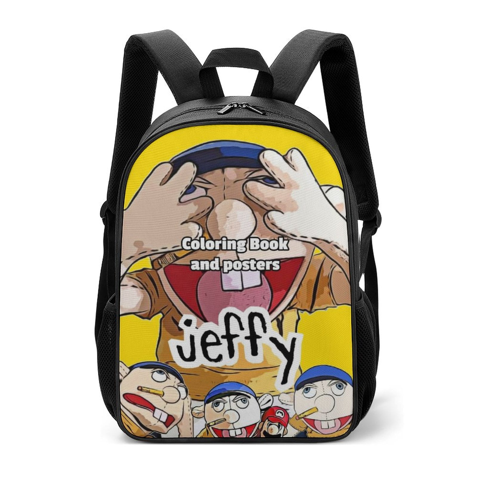 Jeffy Puppet Toy School Bag Backpack Satchel Bookbag Oxford Cloth ...