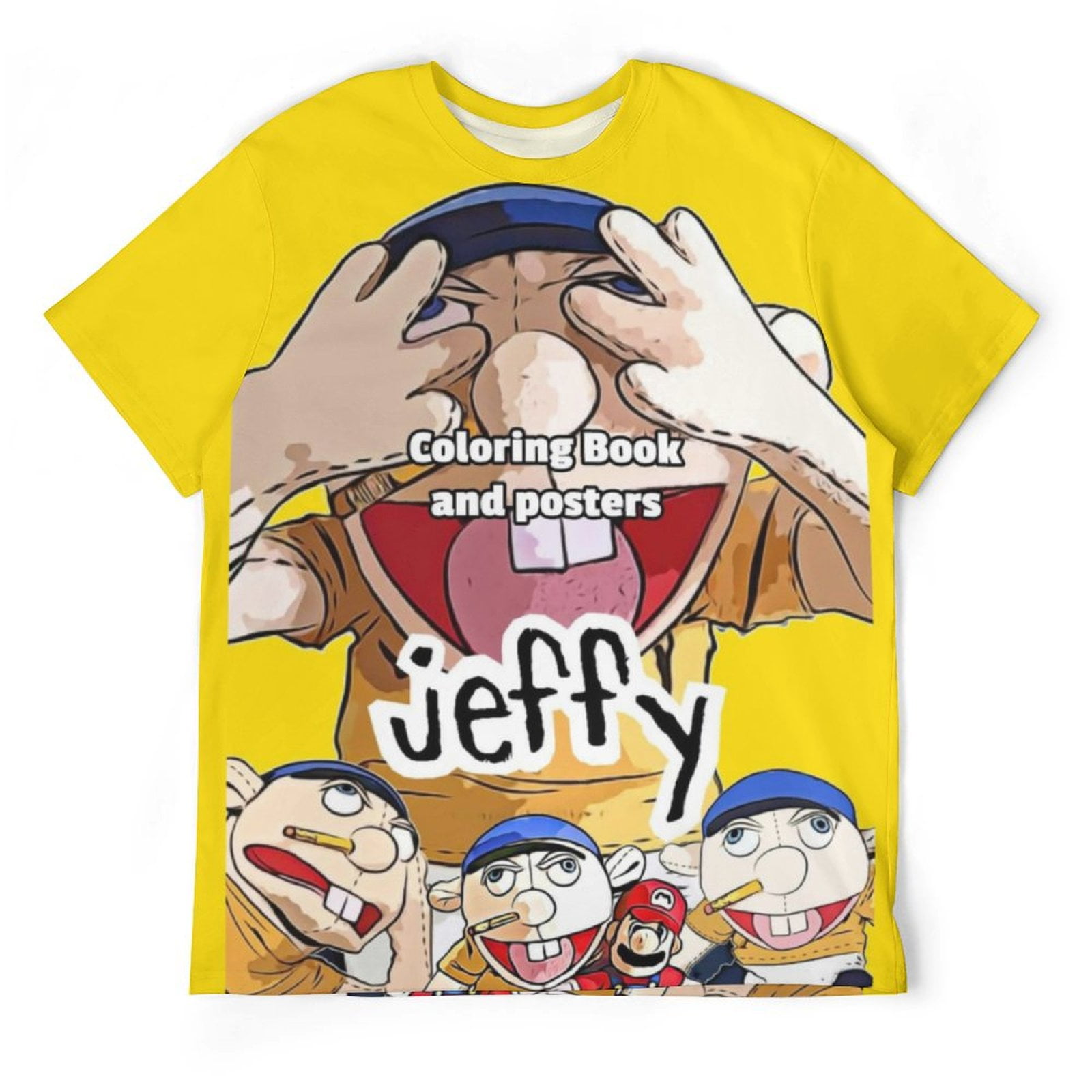 Jeffy Puppet Toy Unisex Short-sleeve Shirt For Men Women Novelty 3D ...