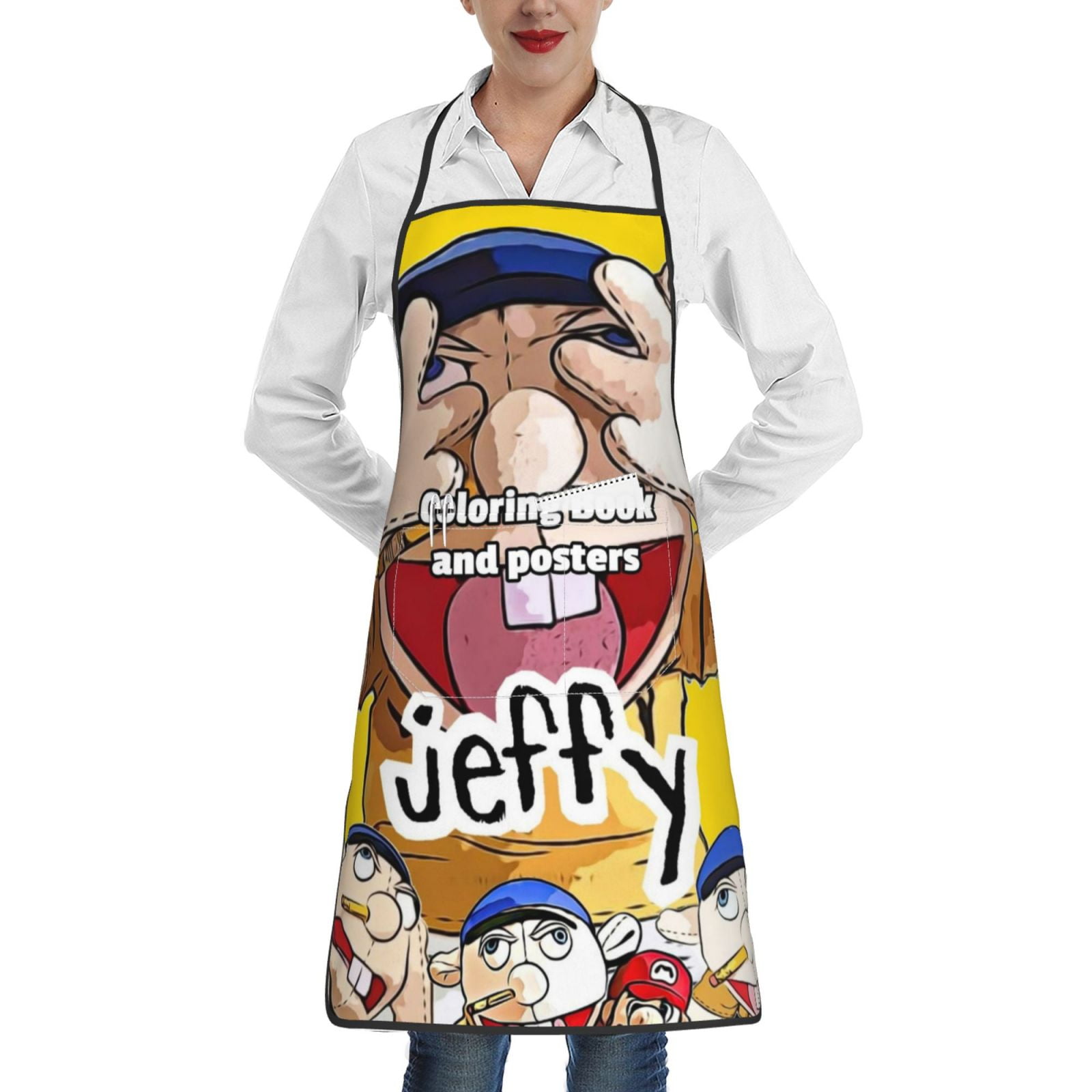 Jeffy Puppet Toy Waterproof Apron Home Decor Kitchen Fashion Apron For ...