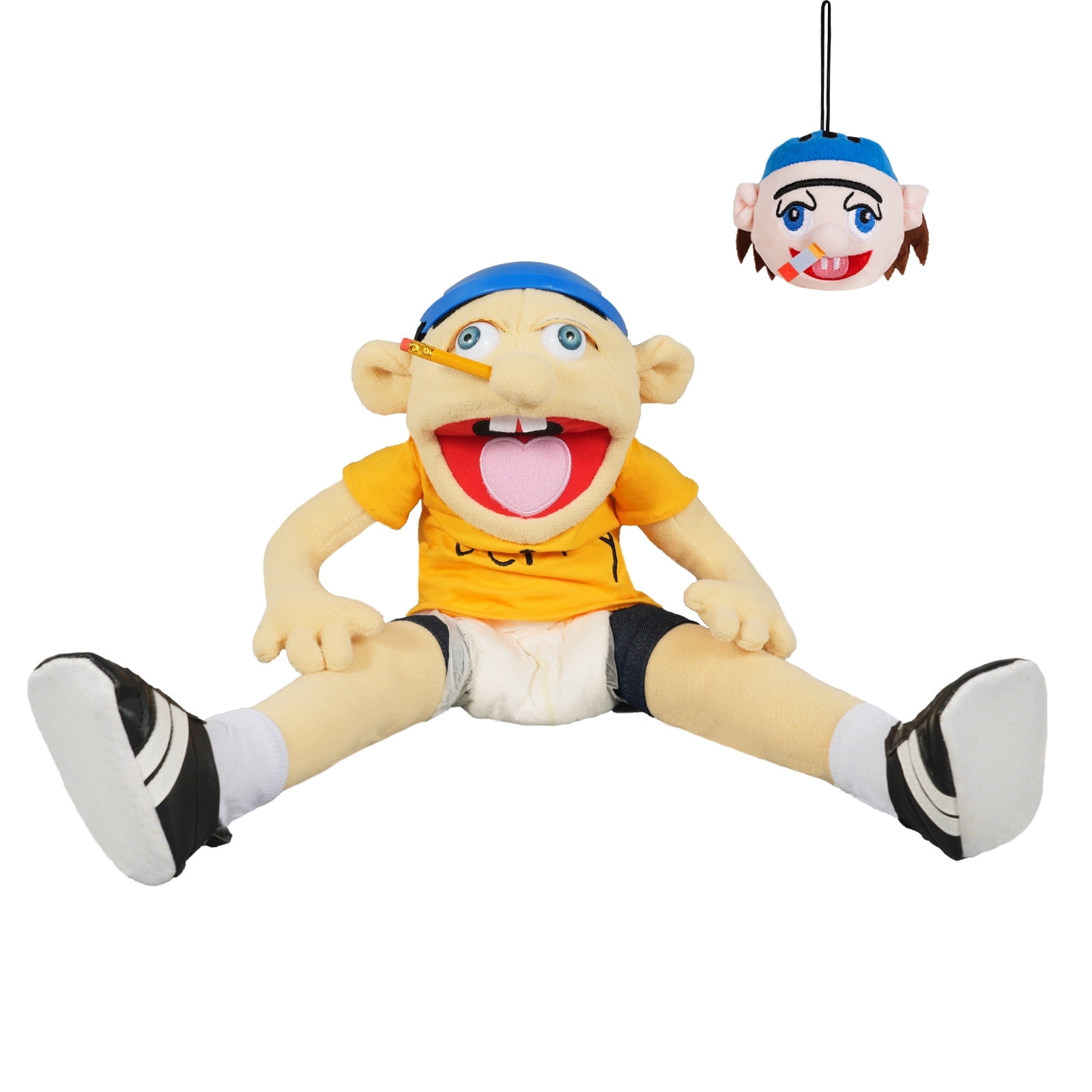 Jeffy Puppet and Jeffy Pendant,24 inch Puppet Plush,for Kids Birthday ...