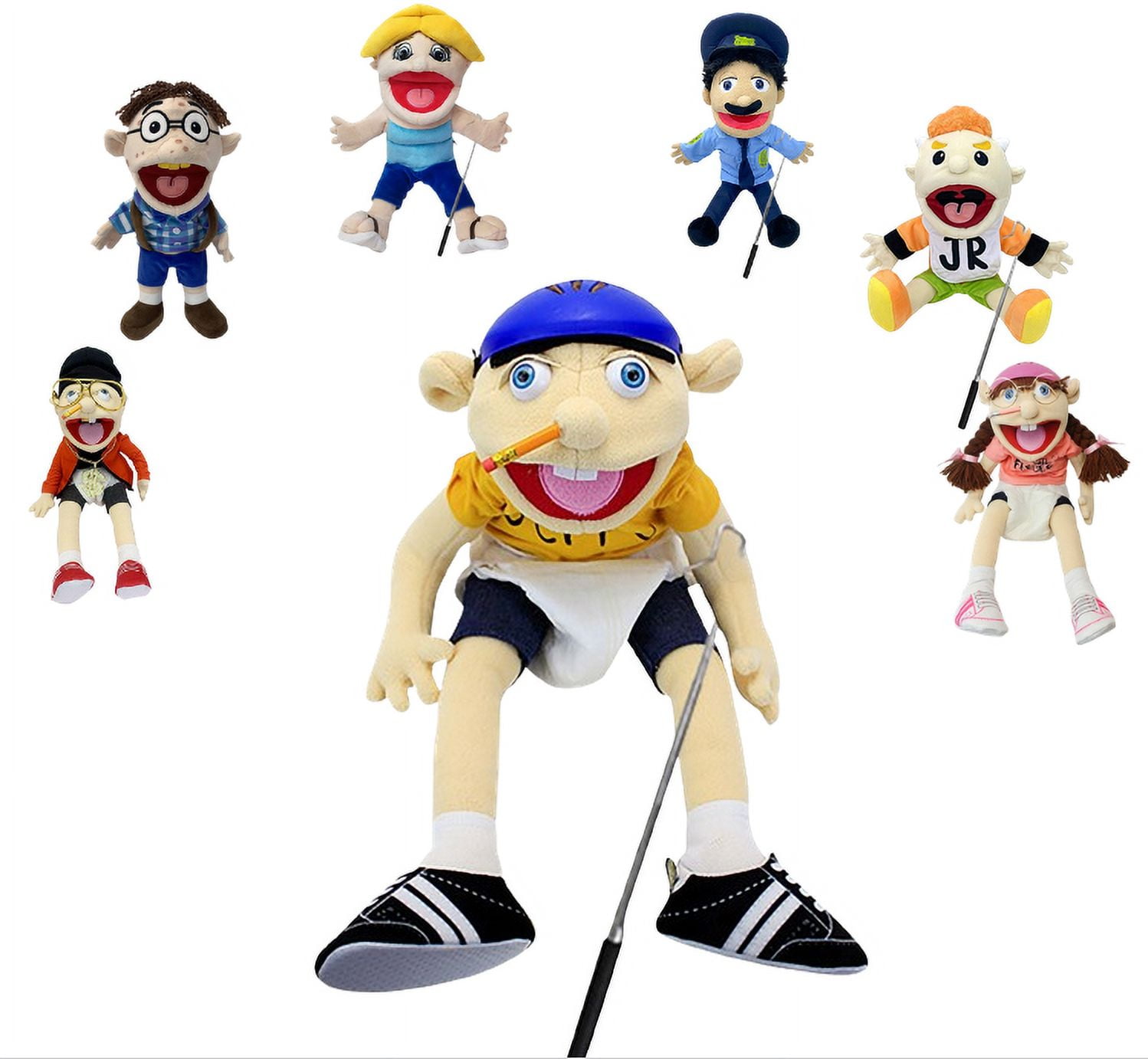 Jeffy Puppets 1Pc Jeffy Puppet Soft Plush Toy Hand Puppet, 23.5" Jeffy ...