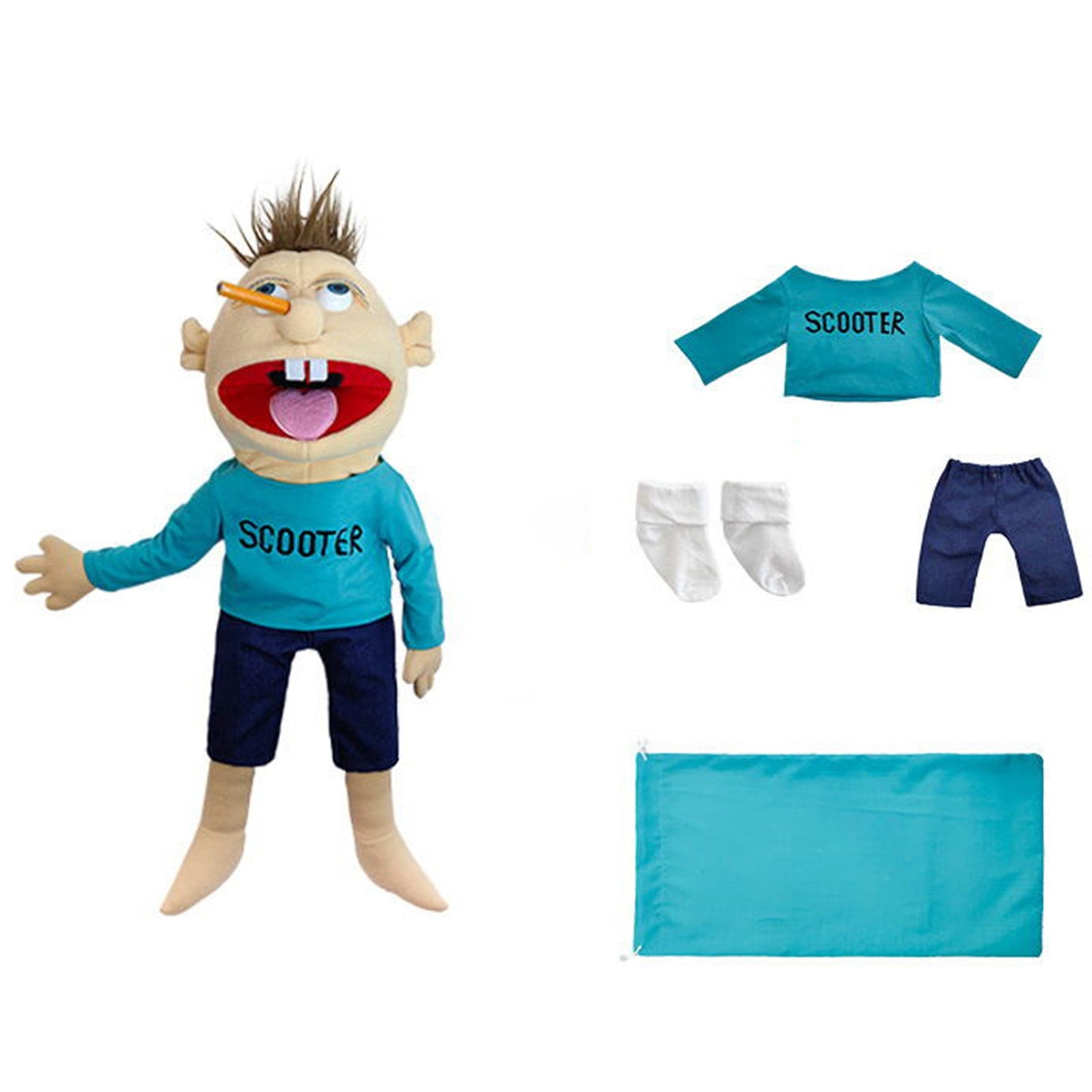 Jeffy Puppets, Hand Puppets Parent-Child interaction Soft Plush Toy ...