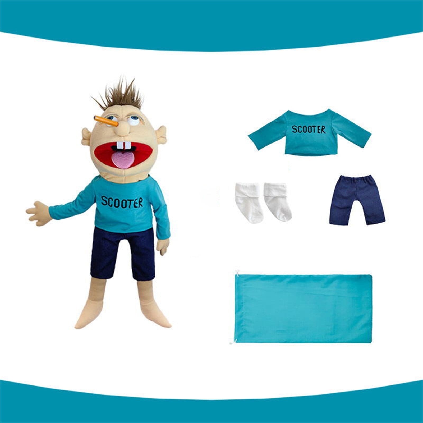 Jeffy Puppets Plush Toys 23.6" Jeffy's Family Soft Plush Toy,Soft Plush ...