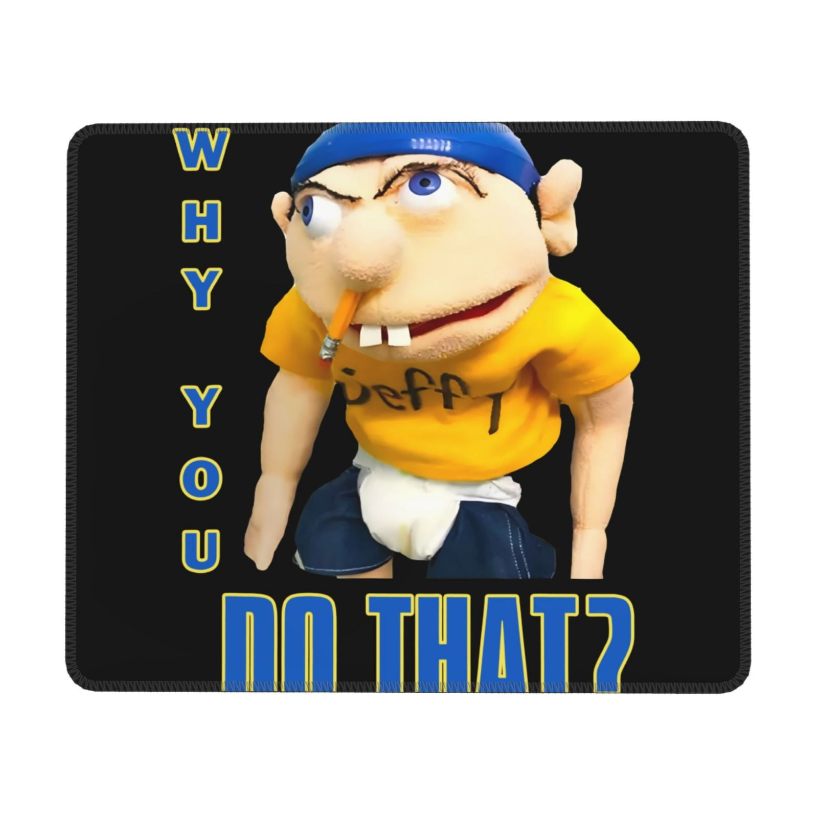 Jeffy Mouse Pad Square Mouse Pad for Desk Soft Computer Mouse Mat Anti ...