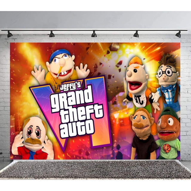 Jeffy SML the Rapper Backdrop Banner Party Supplies Poster Movie Theme ...