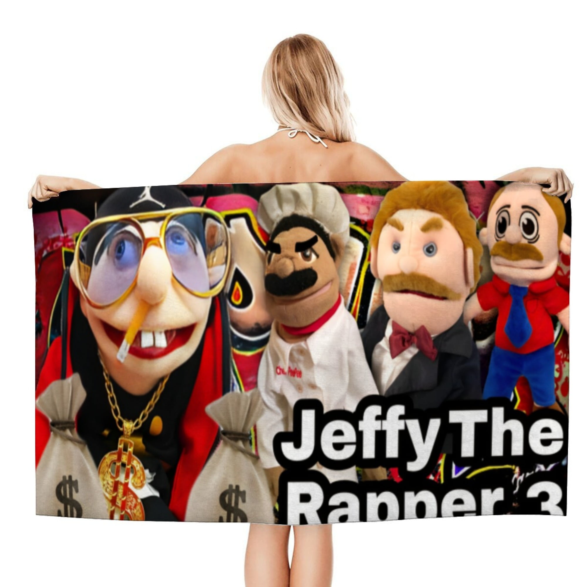 Jeffy SML the Rapper Gifts Beach Towel for Women Girl Or Boys Birthday ...