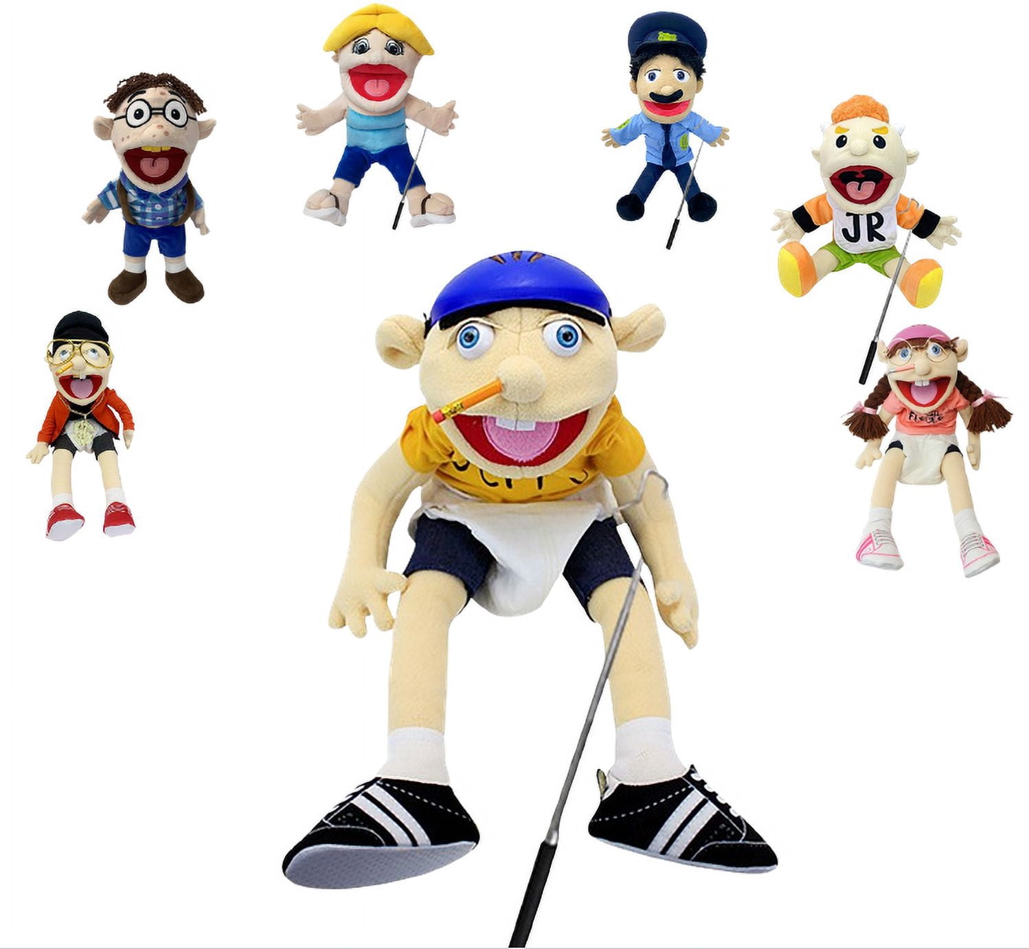 Jeffy Soft plush toy hand puppet 1Pc Jeffy Puppet Soft Plush Toy Hand ...