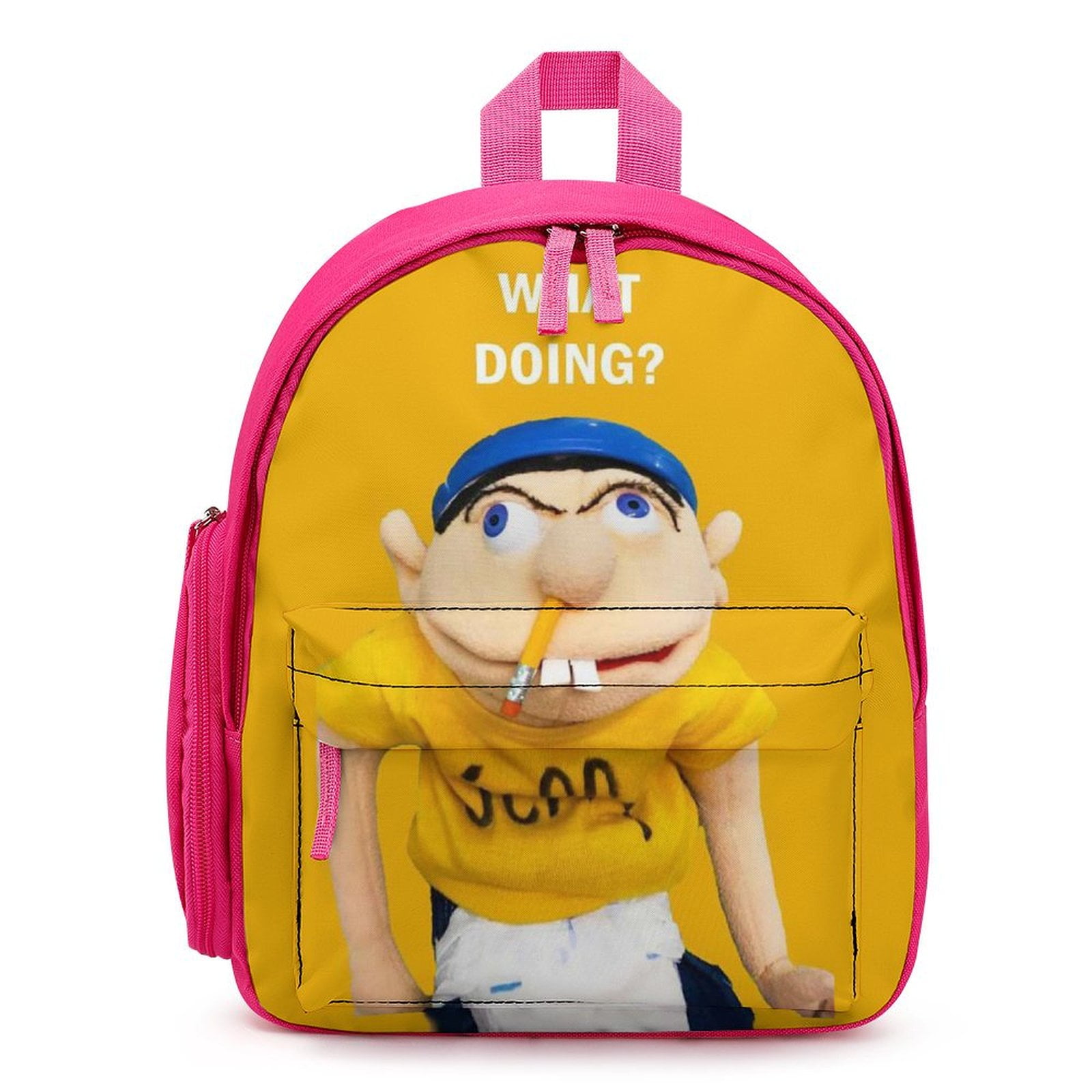 Jeffy What Doing Adjustable Daypack Backpack Lightweight Satchel Travel ...