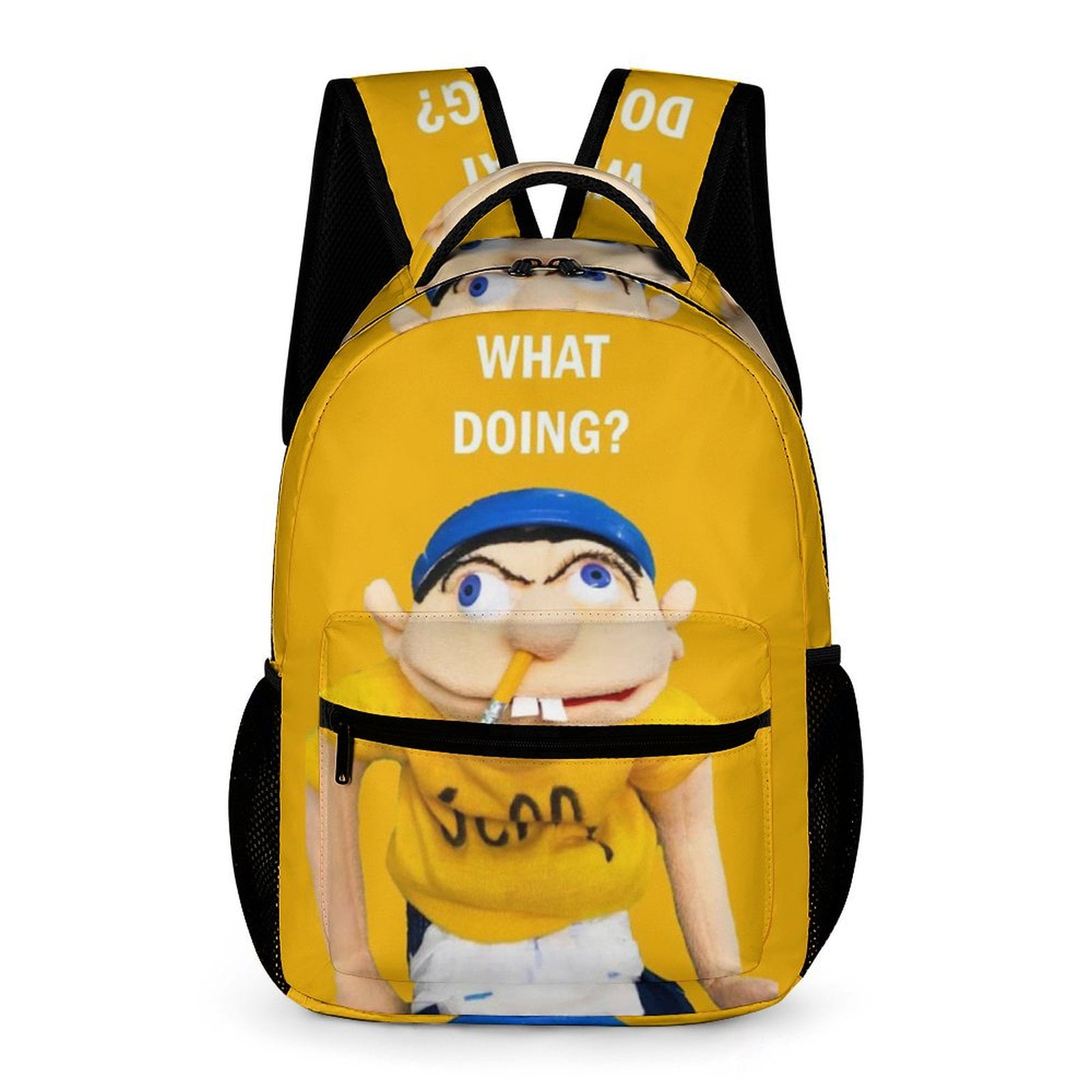 Jeffy What Doing Backpack Daypack Schoolbag Student Bookbag Satchel ...