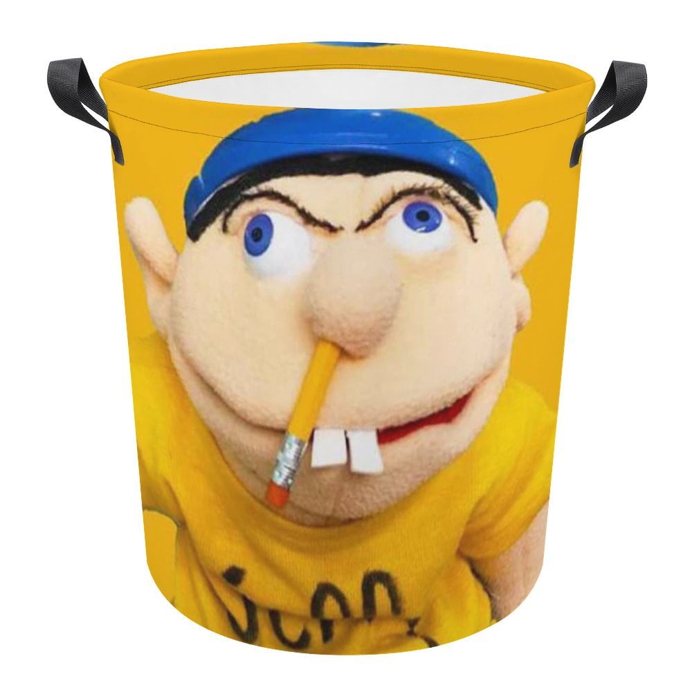 Jeffy What Doing Circular Laundry Hamper Foldable Large Storage Baskets ...