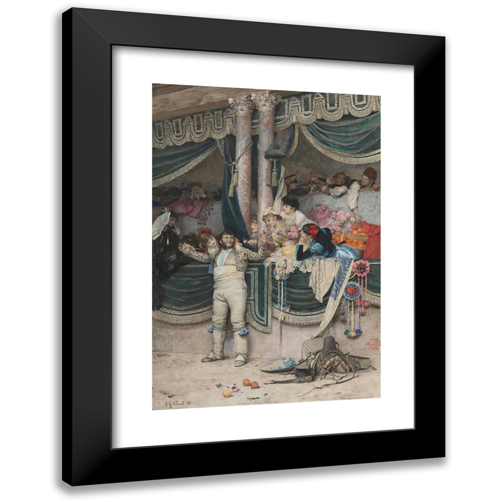 Jehan Georges Vibert 11x14 Black Modern Framed Museum Art Print Titled ...
