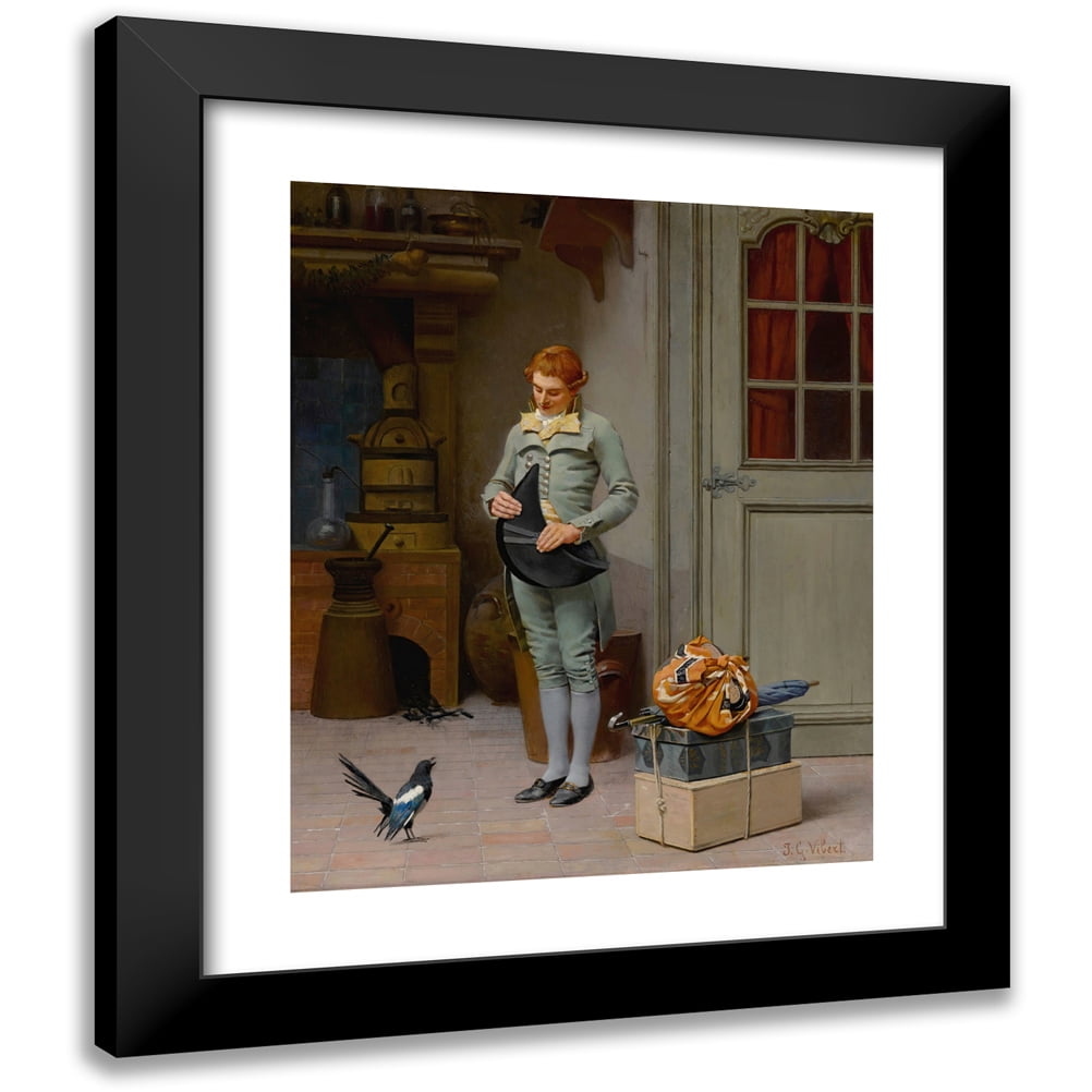 Jehan Georges Vibert 12x14 Black Modern Framed Museum Art Print Titled ...
