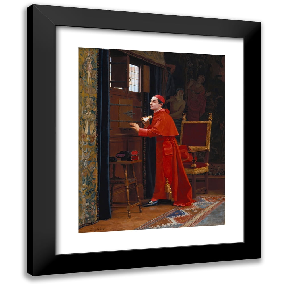 Jehan Georges Vibert 12x14 Black Modern Framed Museum Art Print Titled ...
