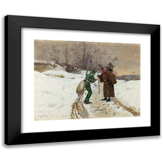Jehan Georges Vibert 24x19 Black Modern Framed Museum Art Print Titled ...