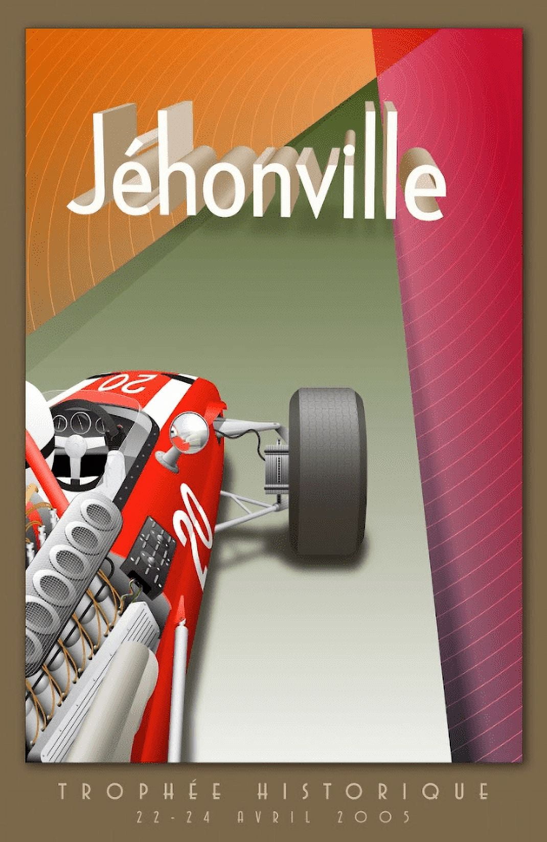 Jehonville 2005 Car Racing Poster - Classic Motorsport Event, Iconic ...