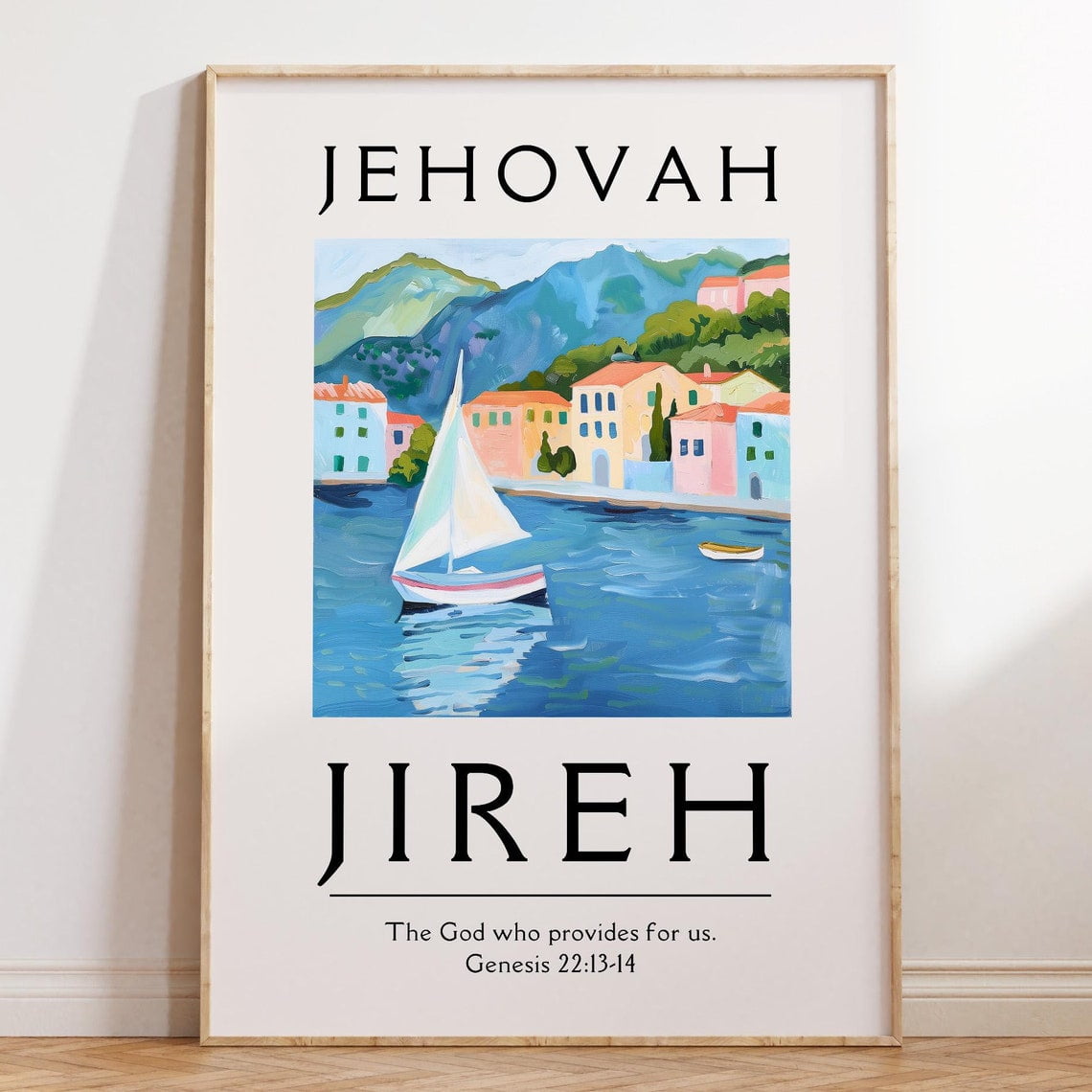 Jehovah Jireh Christian Wall Art Coastal Granddaughter Wall Art Bible ...
